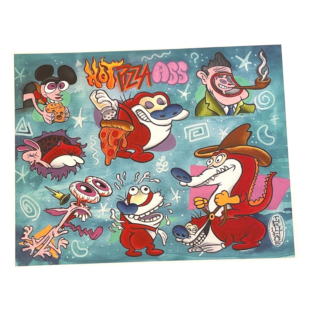 Ren & Stimpy Tattoo Flash – Thrillhaus