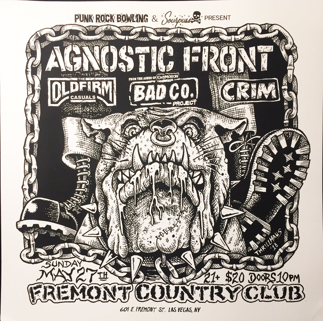 Agnostic Front Gig Poster – Thrillhaus